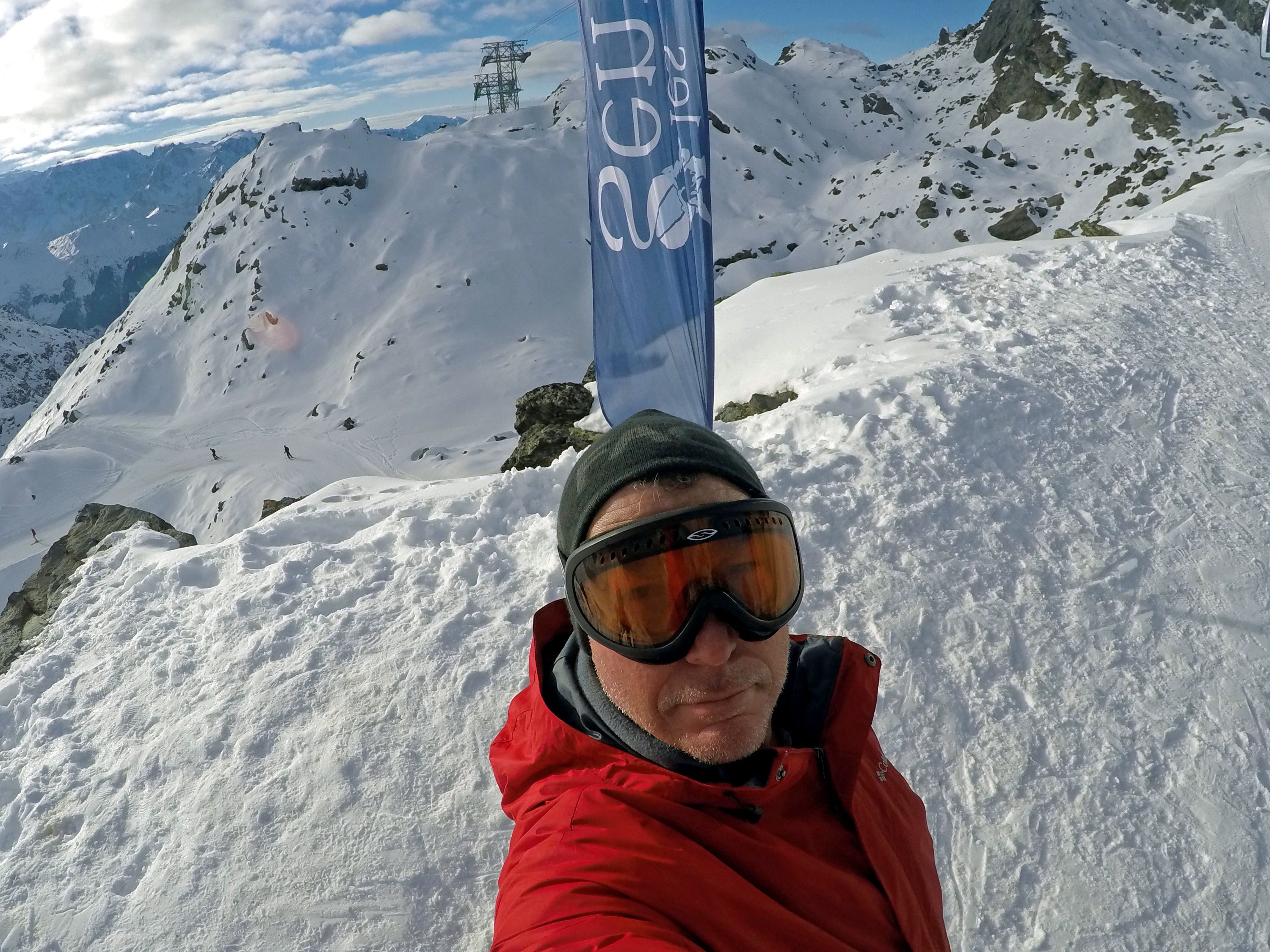 Skiing in the alps... – Winfield